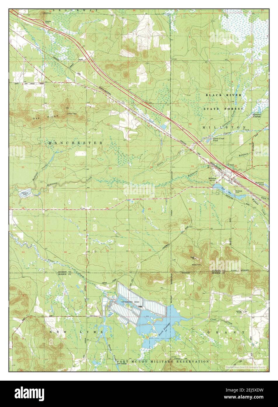 Millston, Wisconsin, map 1983, 1:24000, United States of America by ...