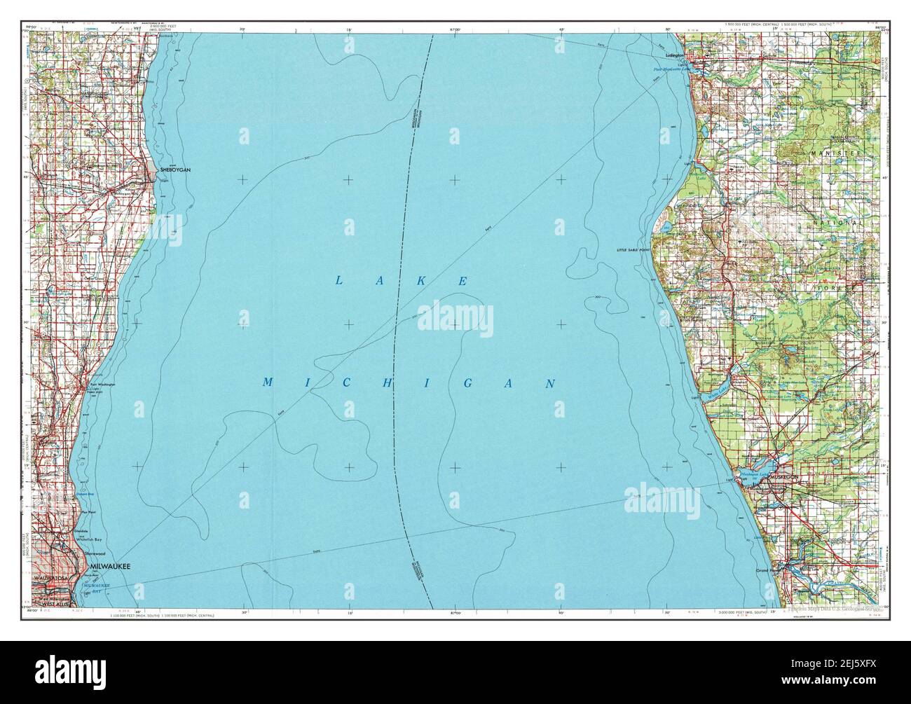 Milwaukee street map hi-res stock photography and images - Alamy