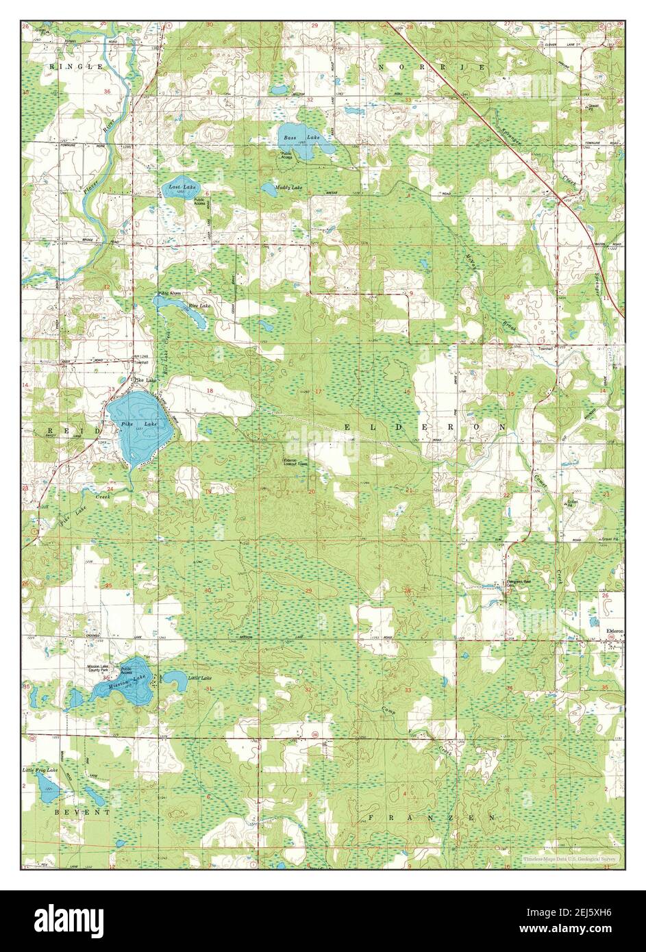 Mission Lake, Wisconsin, map 1982, 1:24000, United States of America by ...