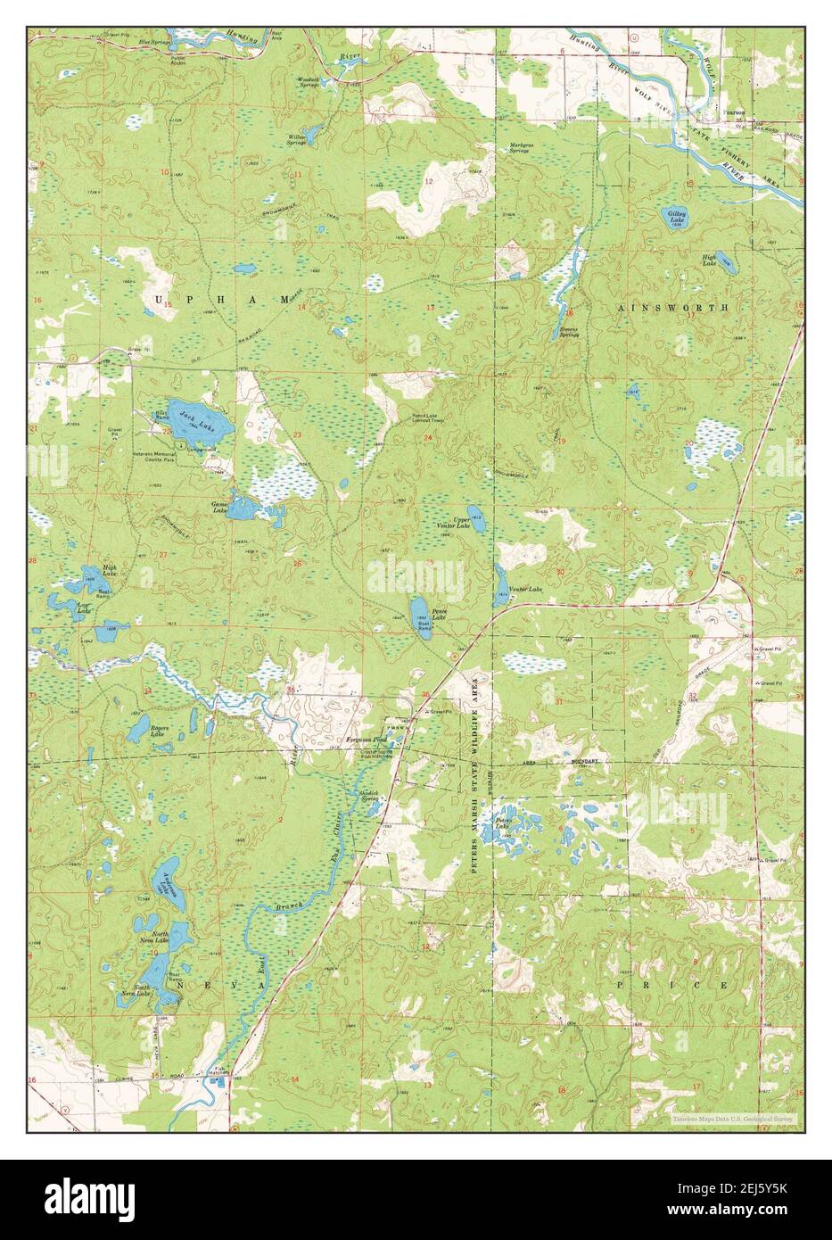 Pearson, Wisconsin, map 1973, 1:24000, United States of America by ...
