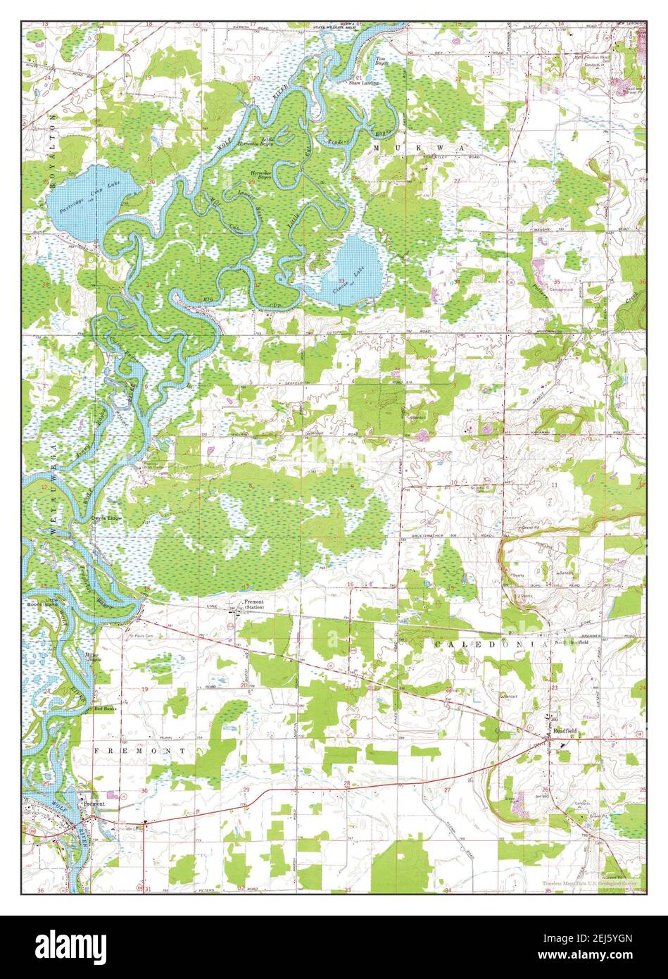 Readfield, Wisconsin, map 1969, 1:24000, United States of America by ...
