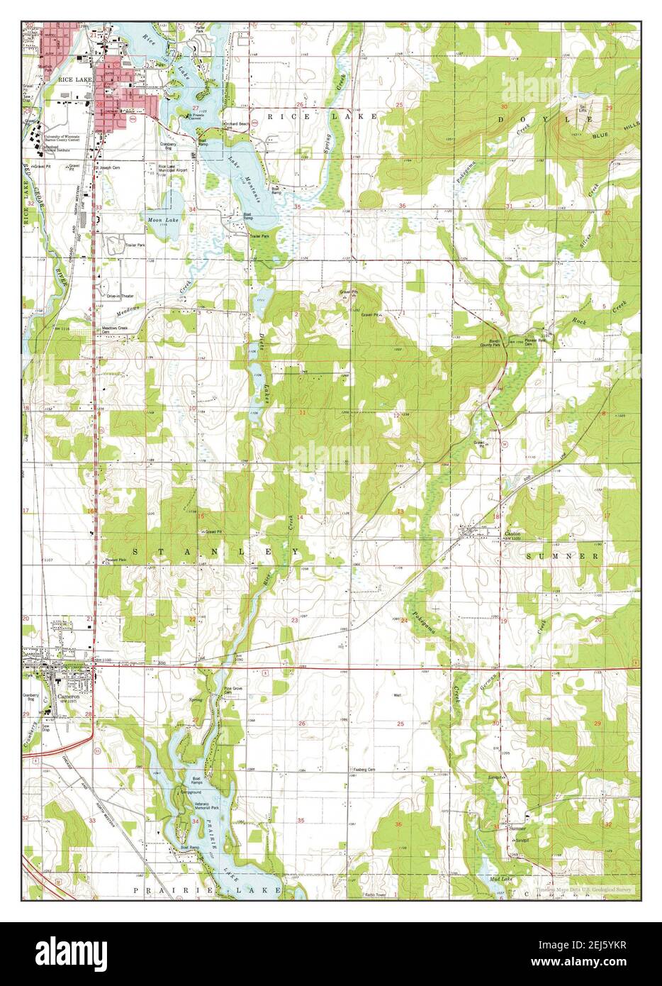 Rice Lake South, Wisconsin, map 1978, 1:24000, United States of America ...