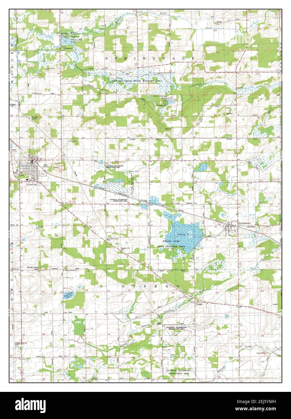 Rio, Wisconsin, map 1980, 1:24000, United States of America by Timeless ...