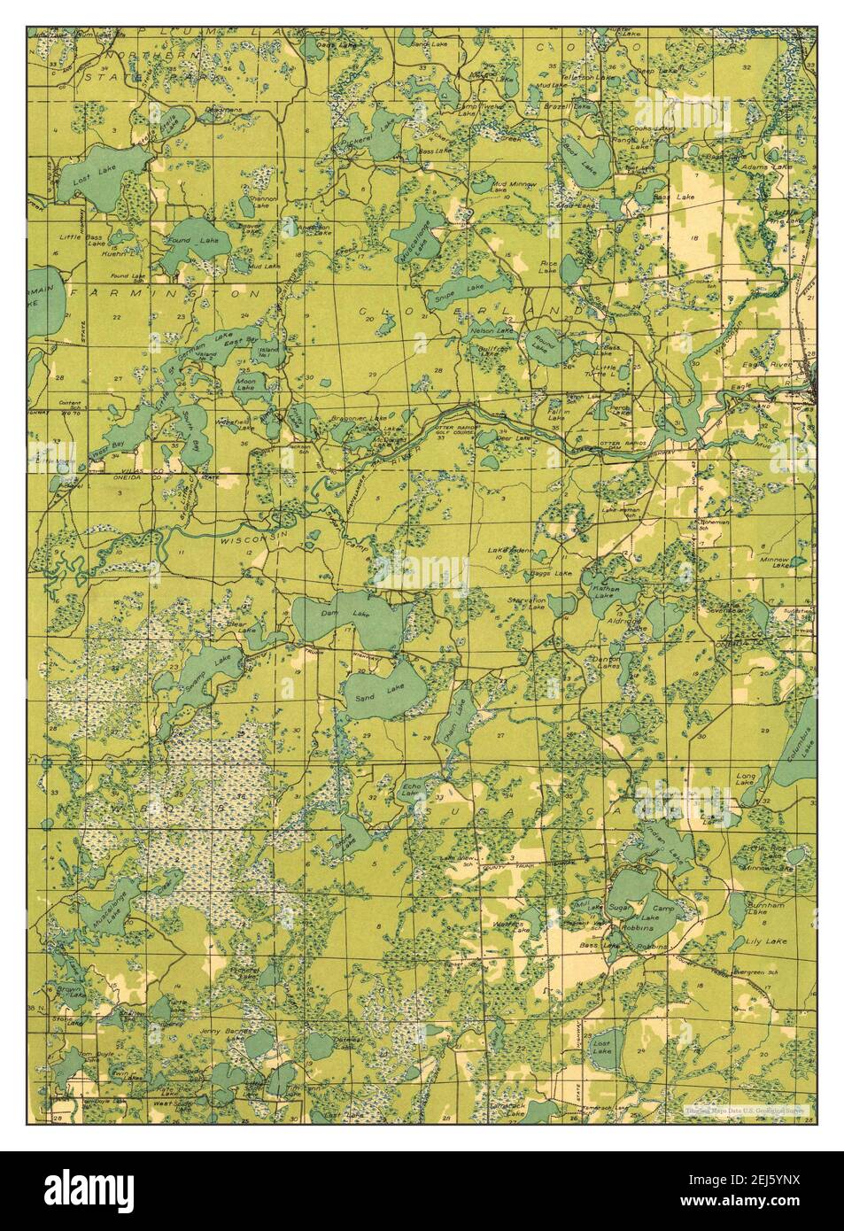 Robbins, Wisconsin, map 1930, 1:48000, United States of America by ...