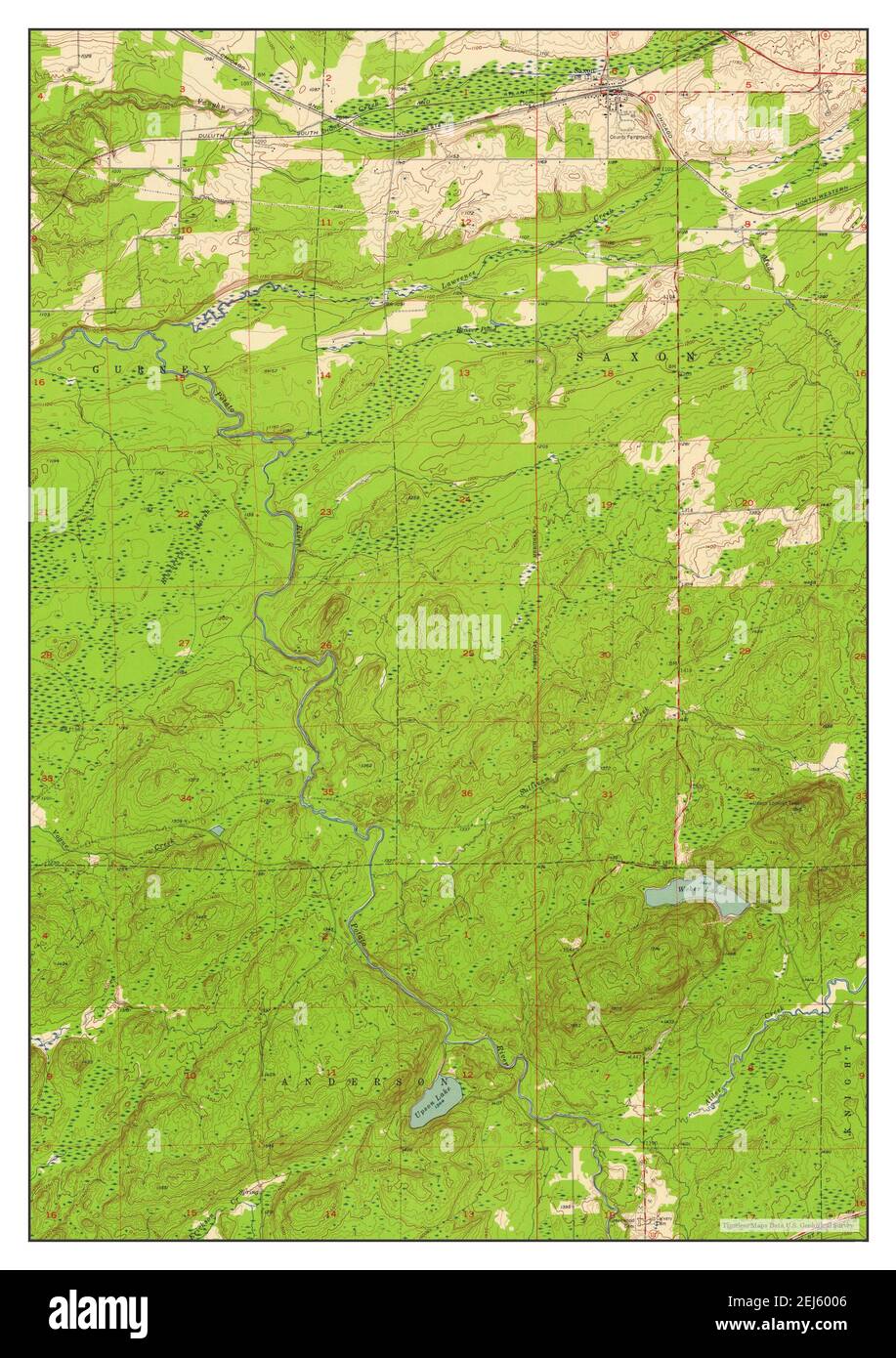 Saxon maps hi-res stock photography and images - Alamy