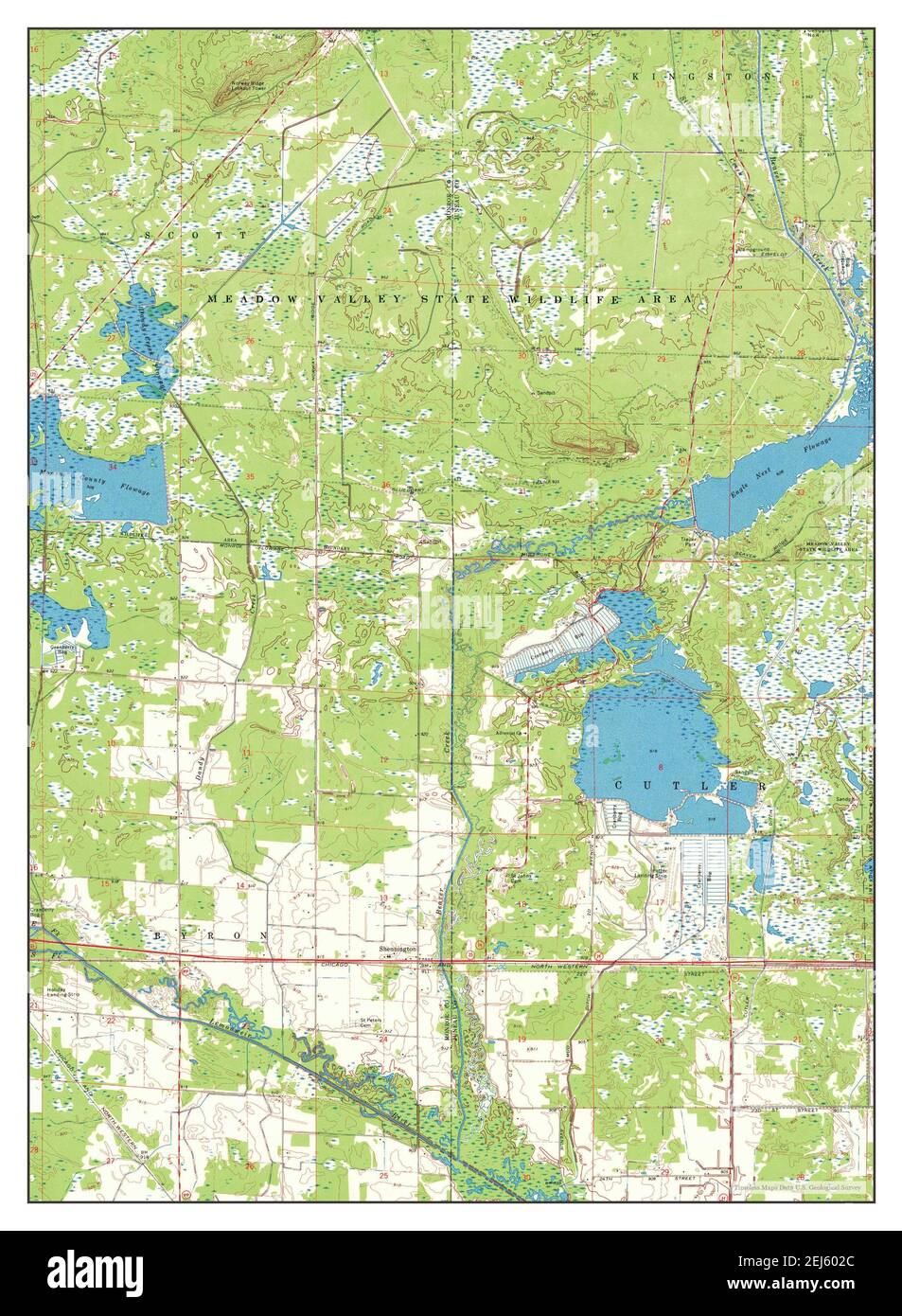 Shennington, Wisconsin, map 1970, 1:24000, United States of America by ...