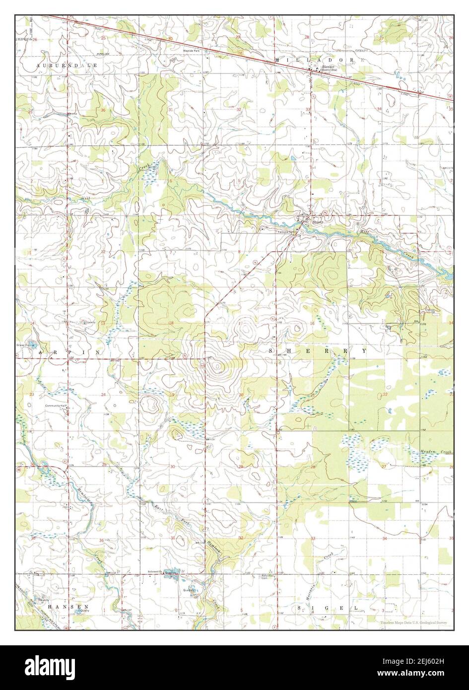 Sherry, Wisconsin, map 1970, 1:24000, United States of America by ...