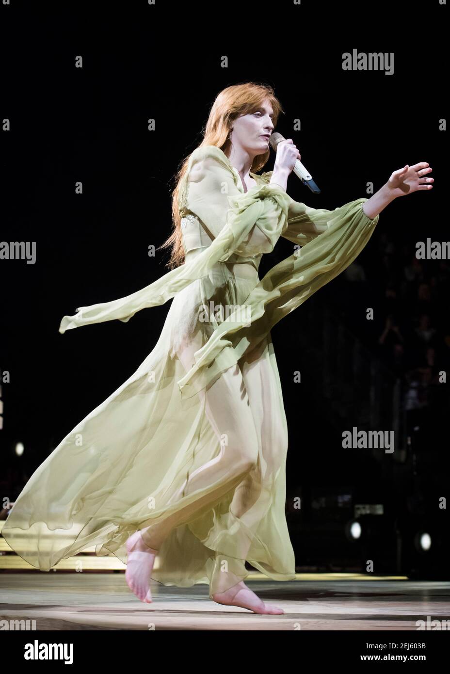 Florence Welch of Florence and The Machine performs live on stage at ...