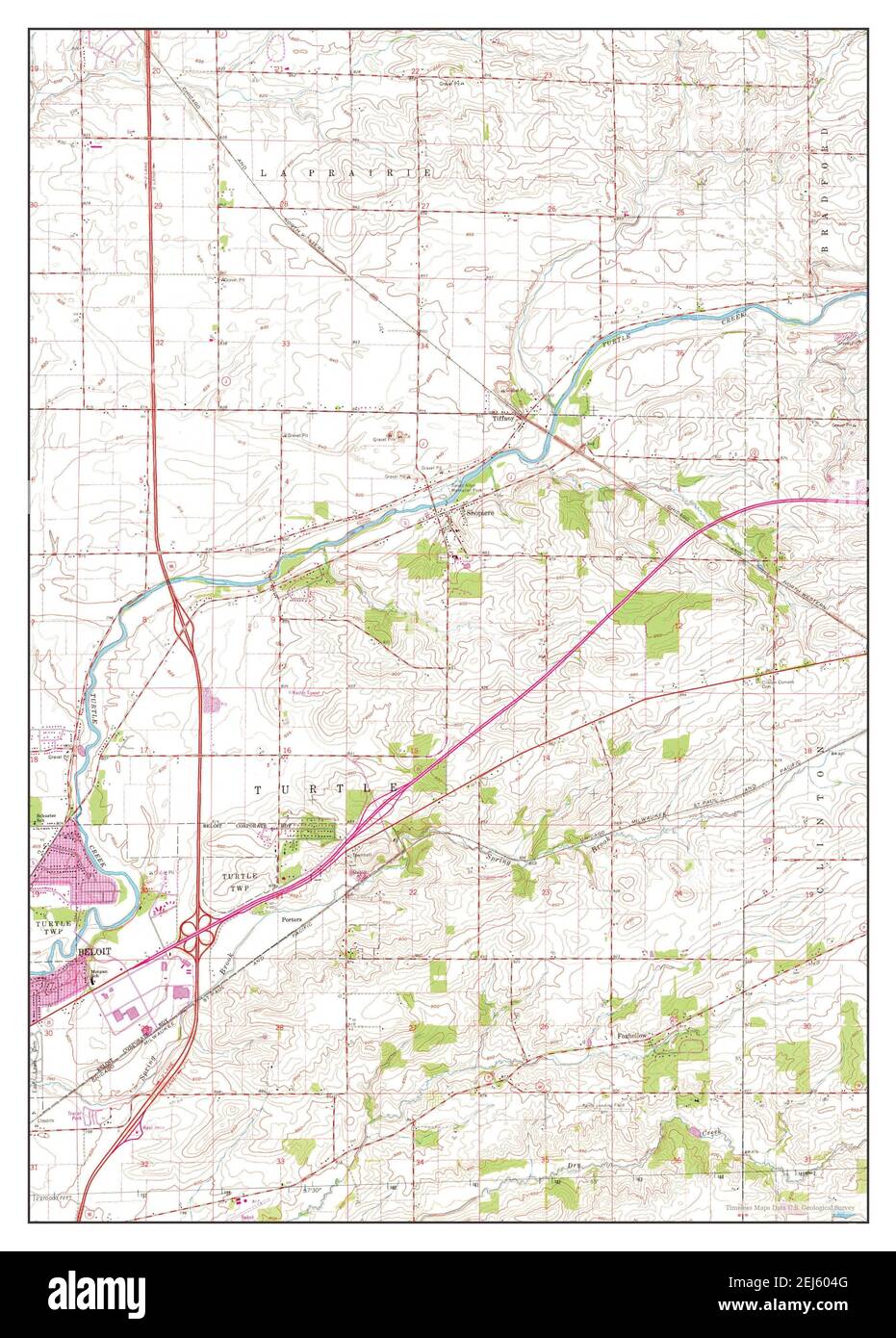 Shopiere, Wisconsin, map 1961, 1:24000, United States of America by ...