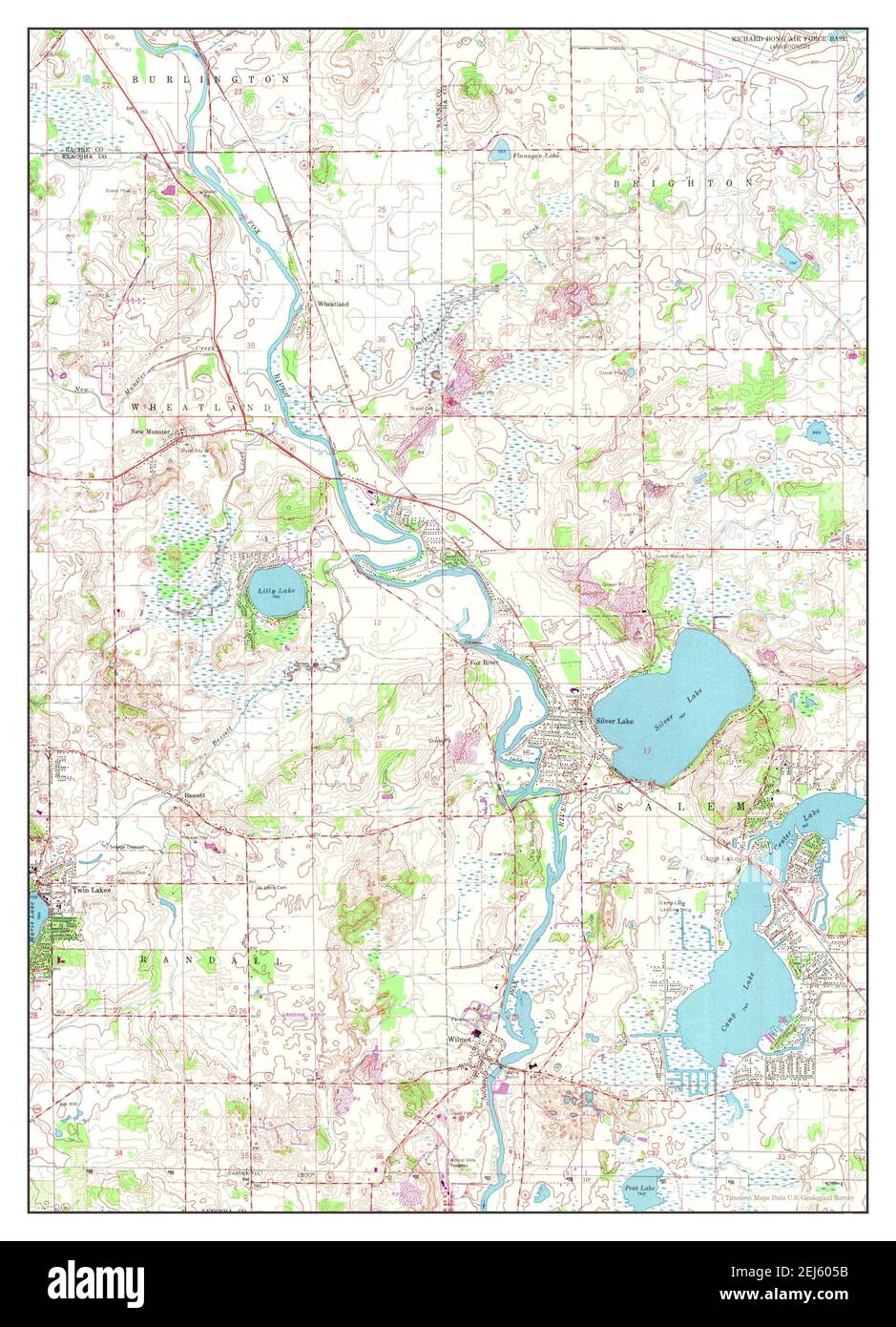 Silver Lake, Wisconsin, map 1960, 1:24000, United States of America by ...