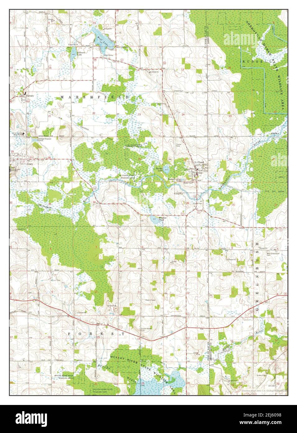 St Cloud, Wisconsin, map 1974, 1:24000, United States of America by ...
