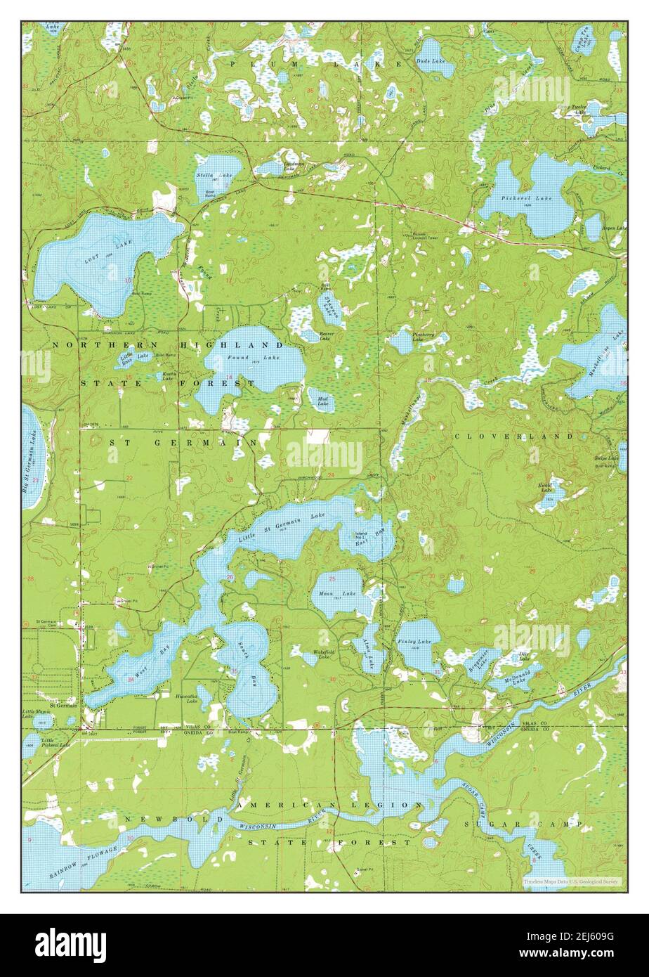 Map of st germain Cut Out Stock Images & Pictures - Alamy