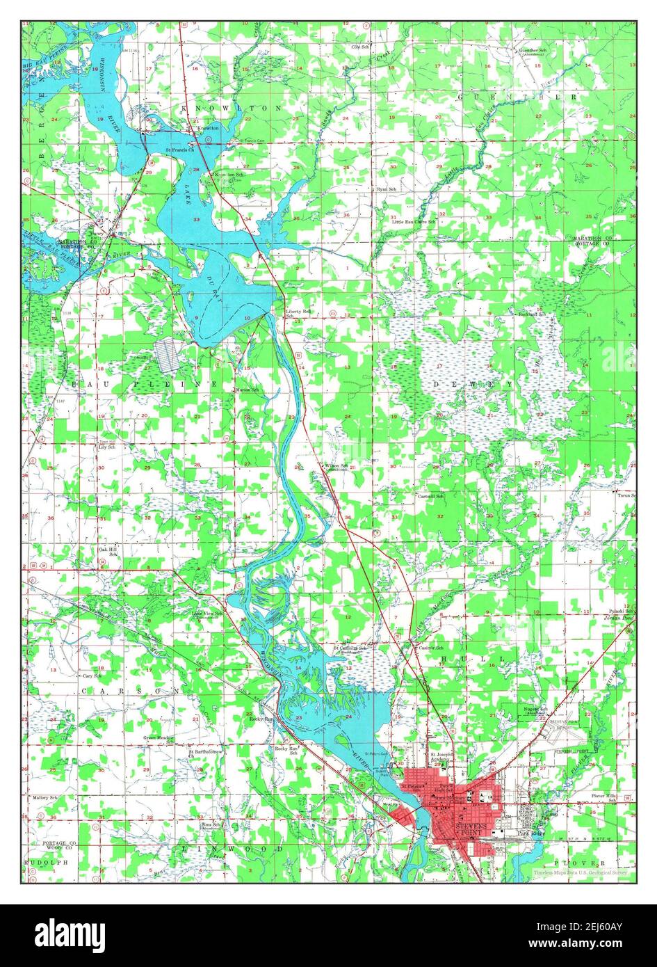 Map of stevens point hi-res stock photography and images - Alamy