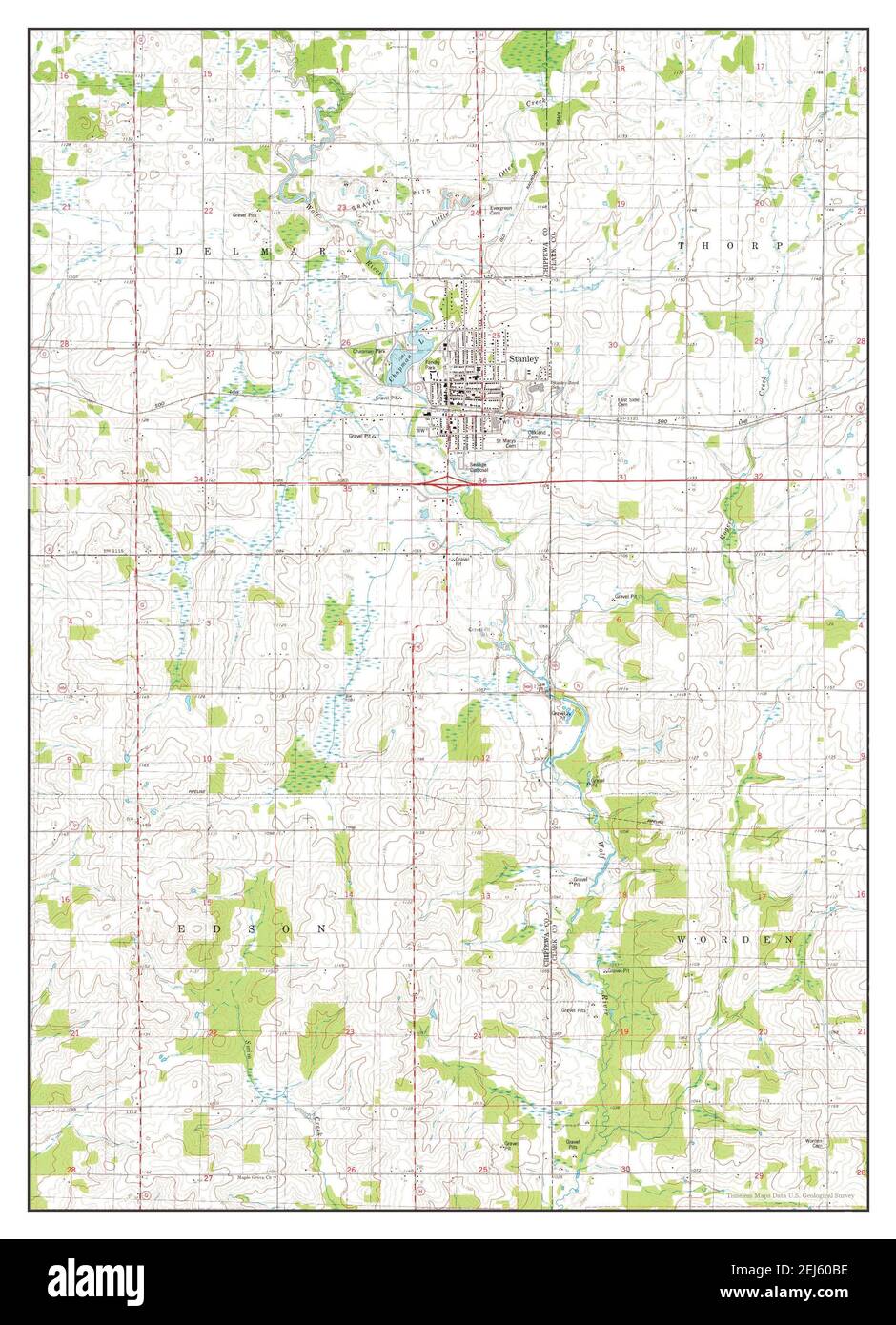 Stanley, Wisconsin, map 1979, 1:24000, United States of America by ...