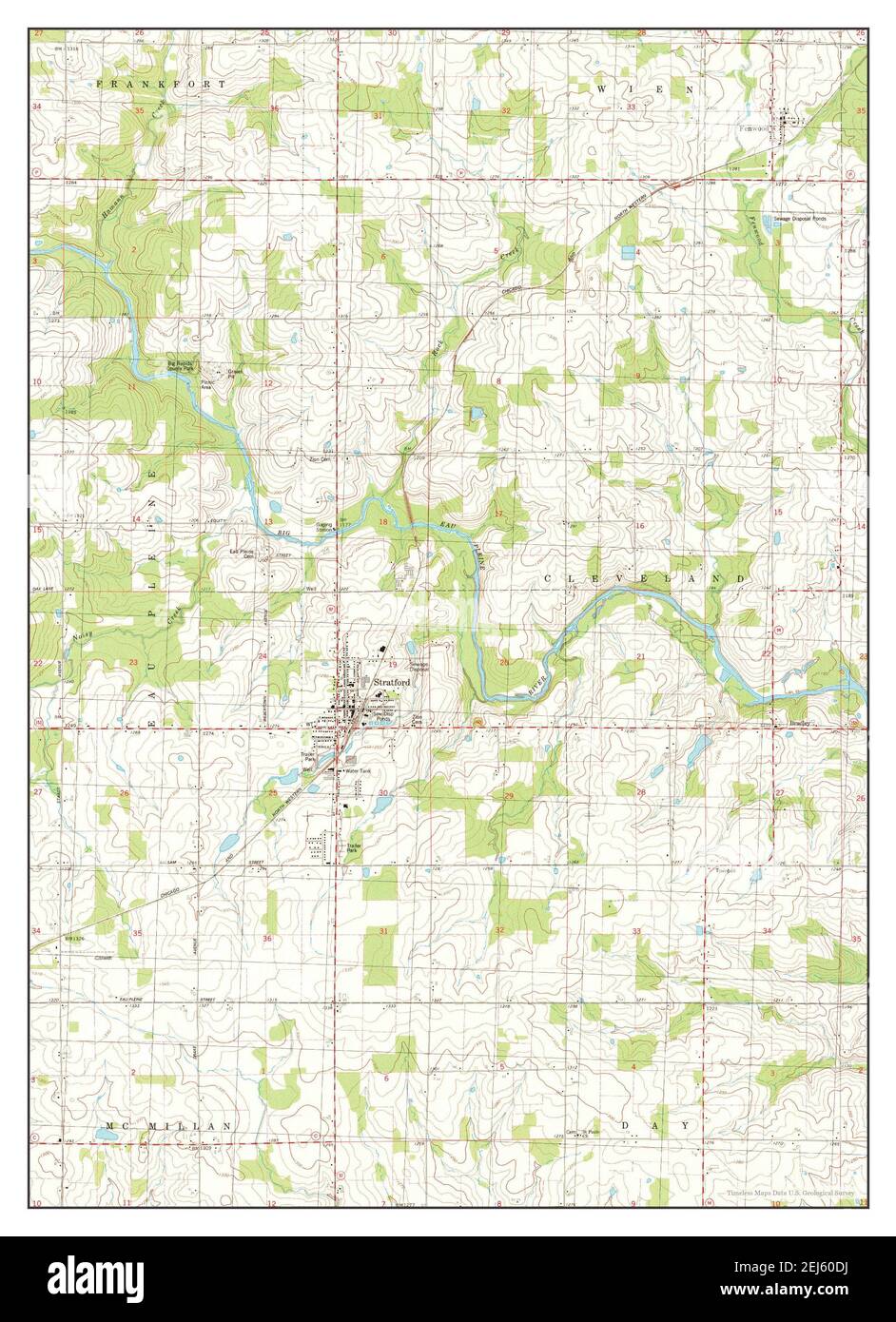 Map of stratford wisconsin hi-res stock photography and images - Alamy