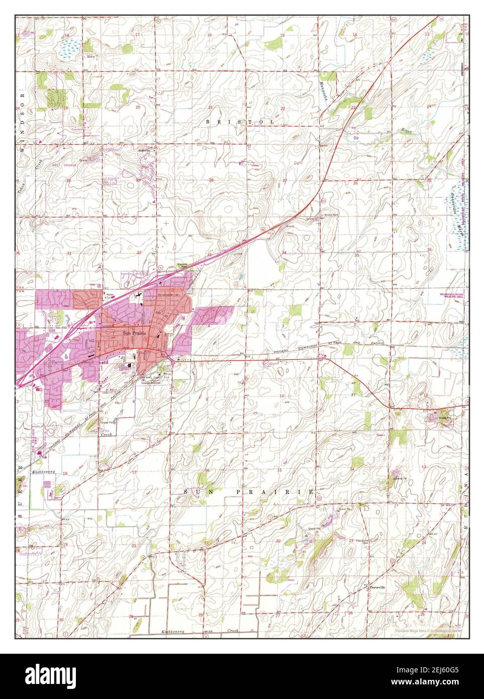 Sun Prairie Map High Resolution Stock Photography and Images - Alamy