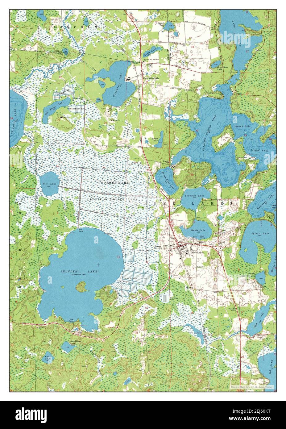 Three Lakes, Wisconsin, map 1970, 1:24000, United States of America by ...