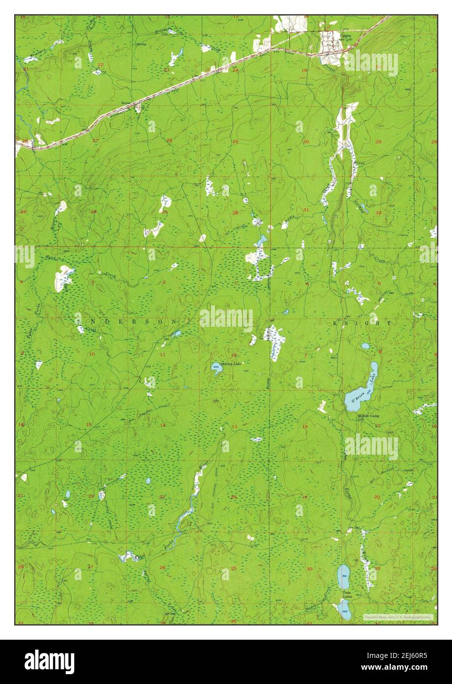 Map of upson wisconsin hi-res stock photography and images - Alamy