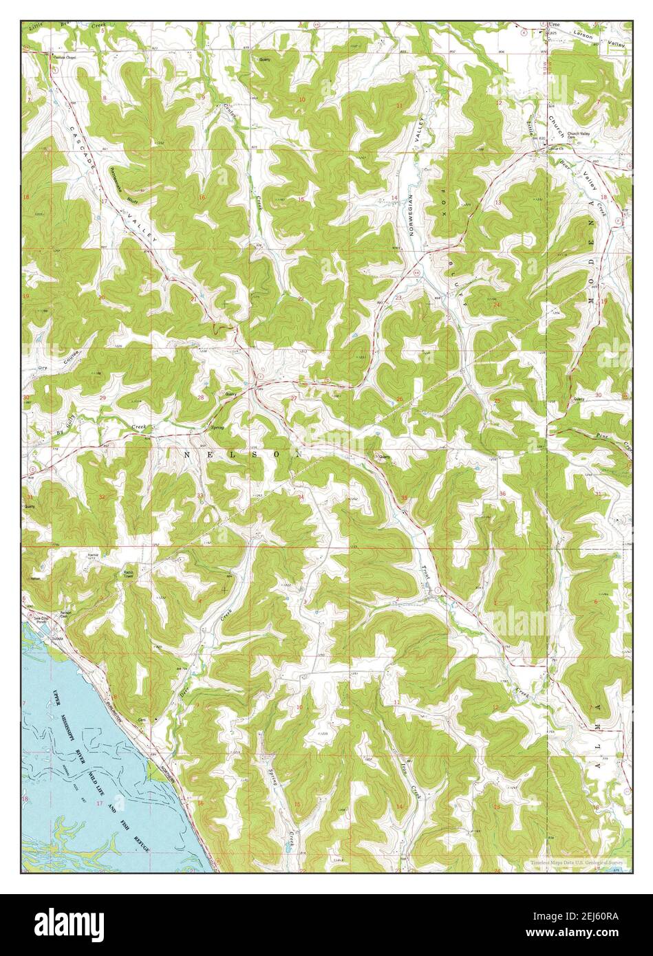 Urne, Wisconsin, map 1974, 1:24000, United States of America by ...