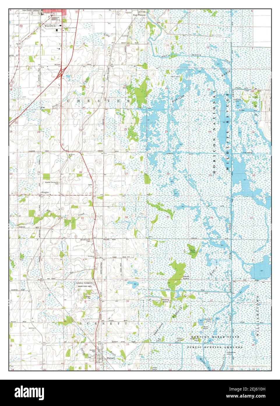 Map of waupun hi-res stock photography and images - Alamy