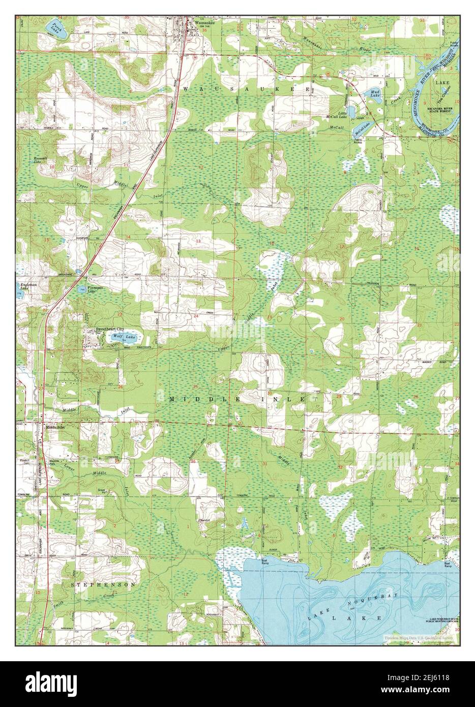 Map of wausaukee hi-res stock photography and images - Alamy