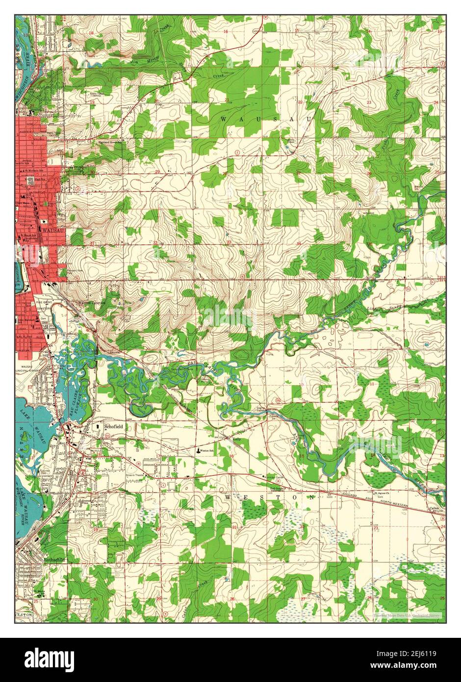 Map of wausau hi-res stock photography and images - Alamy