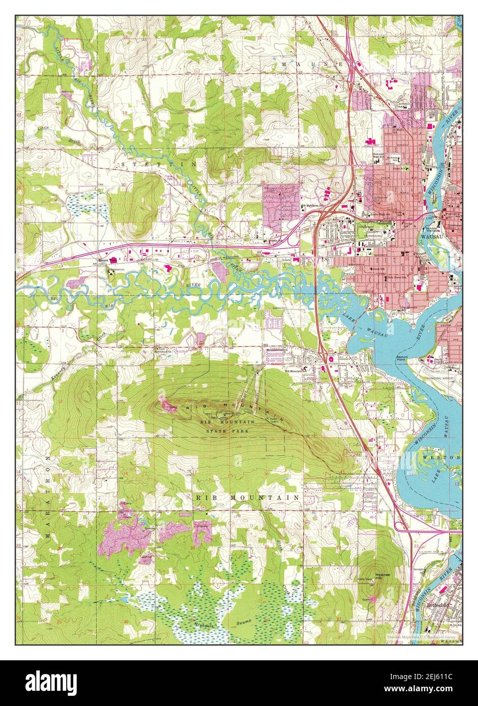 Wausau map hi-res stock photography and images - Alamy