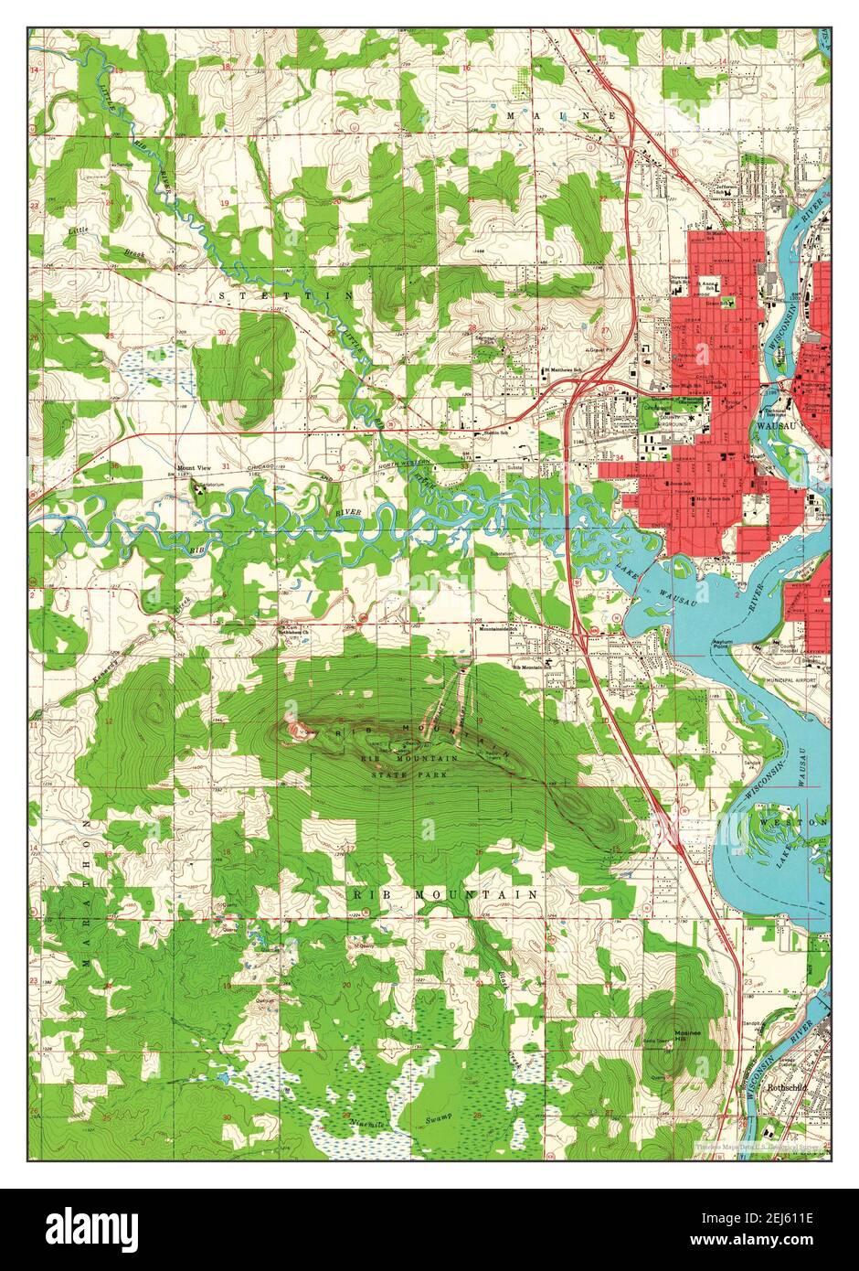 Map of wausau hi-res stock photography and images - Alamy
