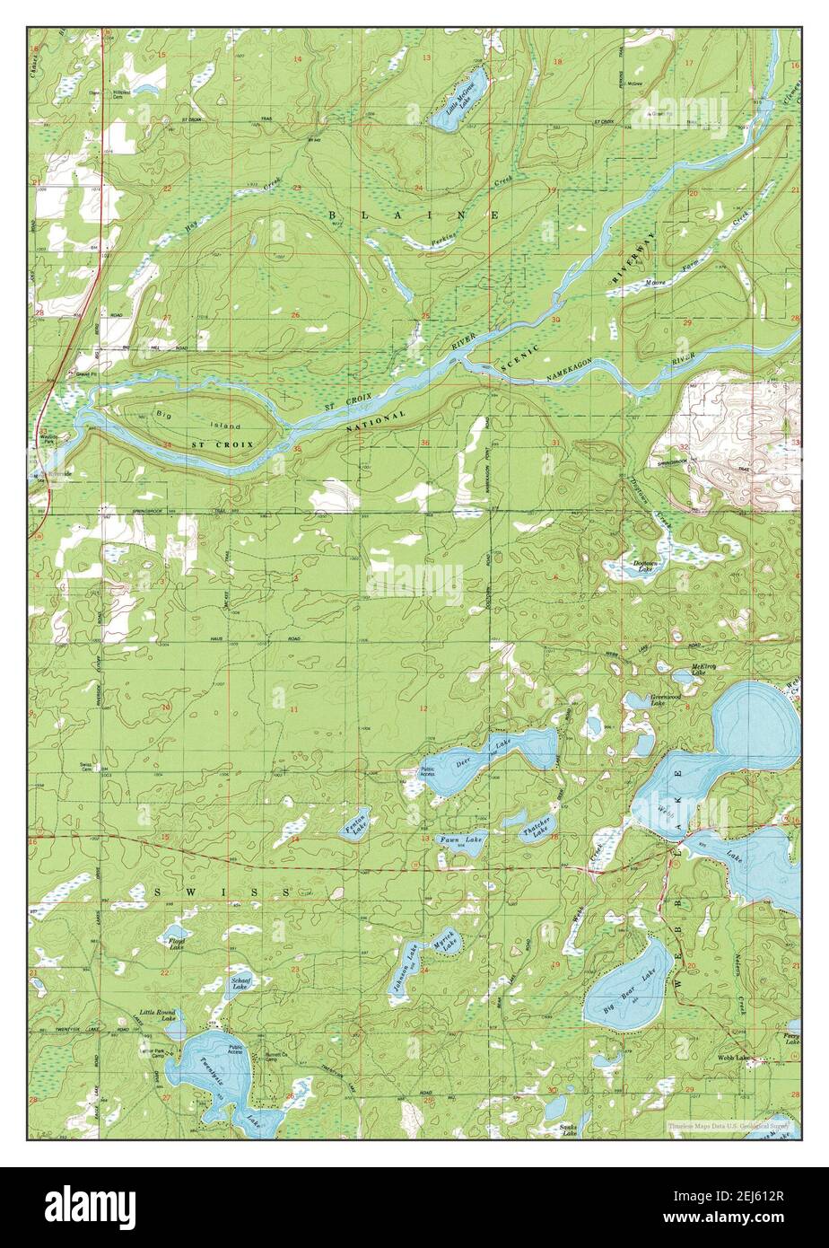 Webb Lake, Wisconsin, map 1983, 1:24000, United States of America by ...