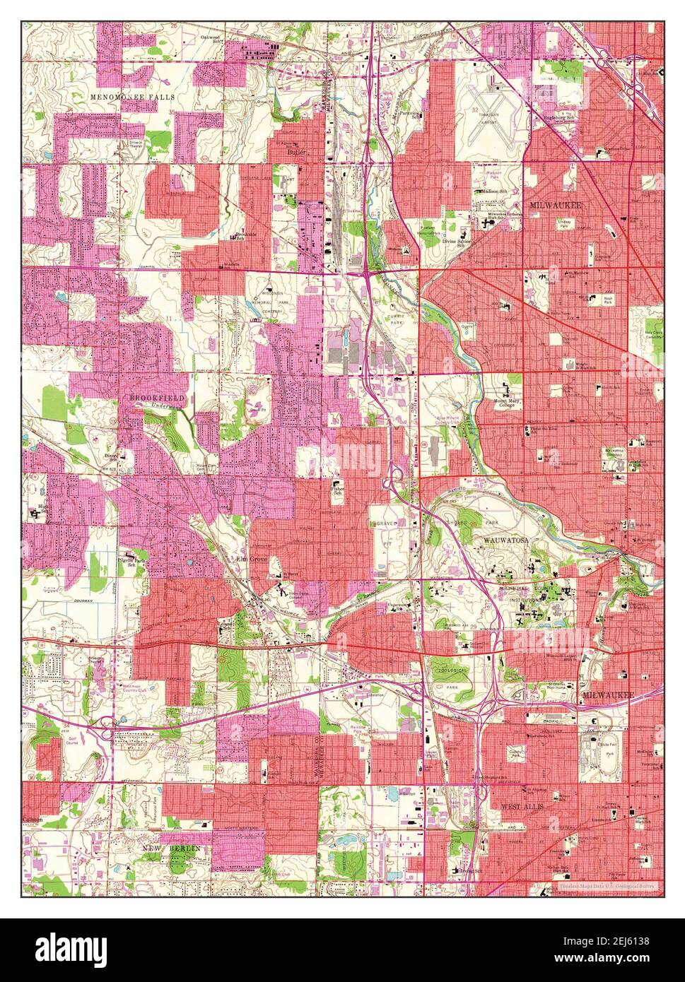 Wauwatosa, Wisconsin, map 1958, 1:24000, United States of America by ...