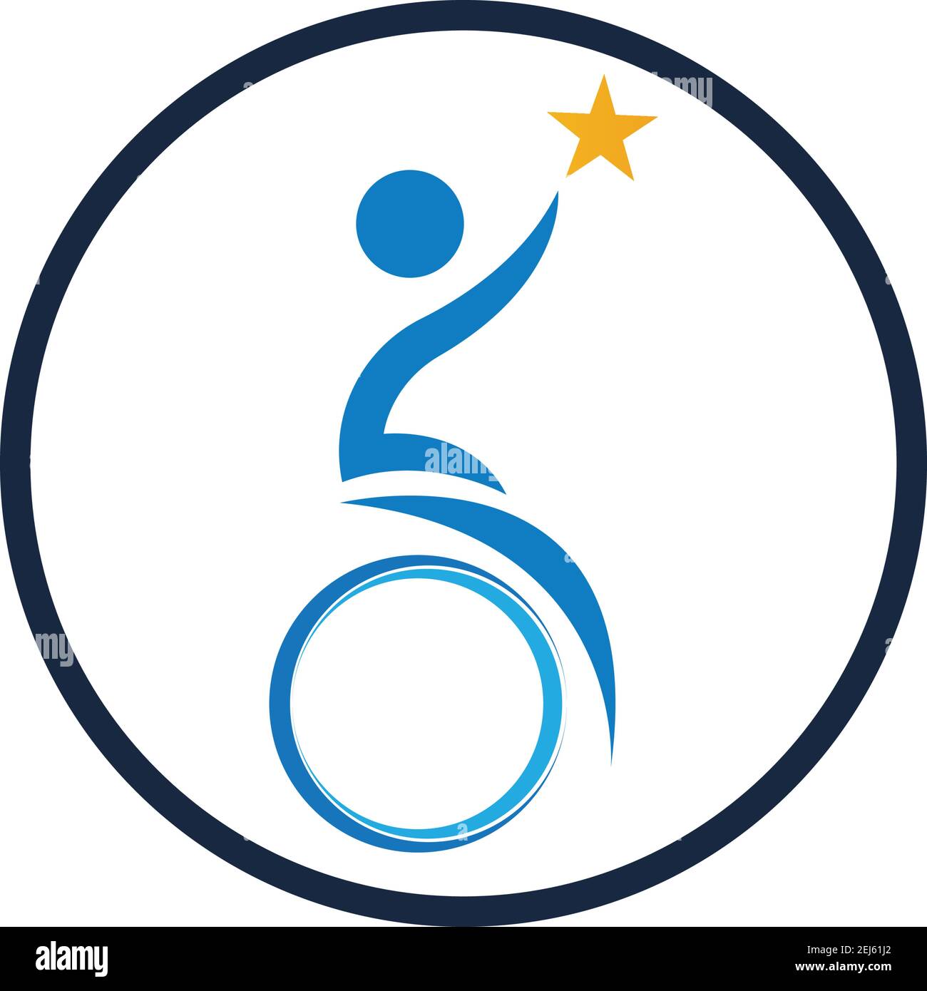 disability logo vector illustration design template - vector Stock ...