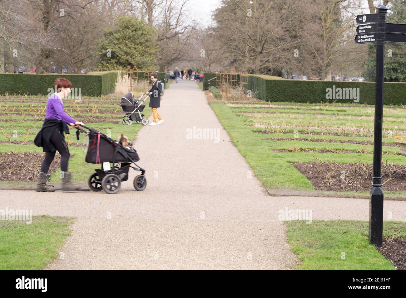 Man pushing pram hi-res stock photography and images - Alamy