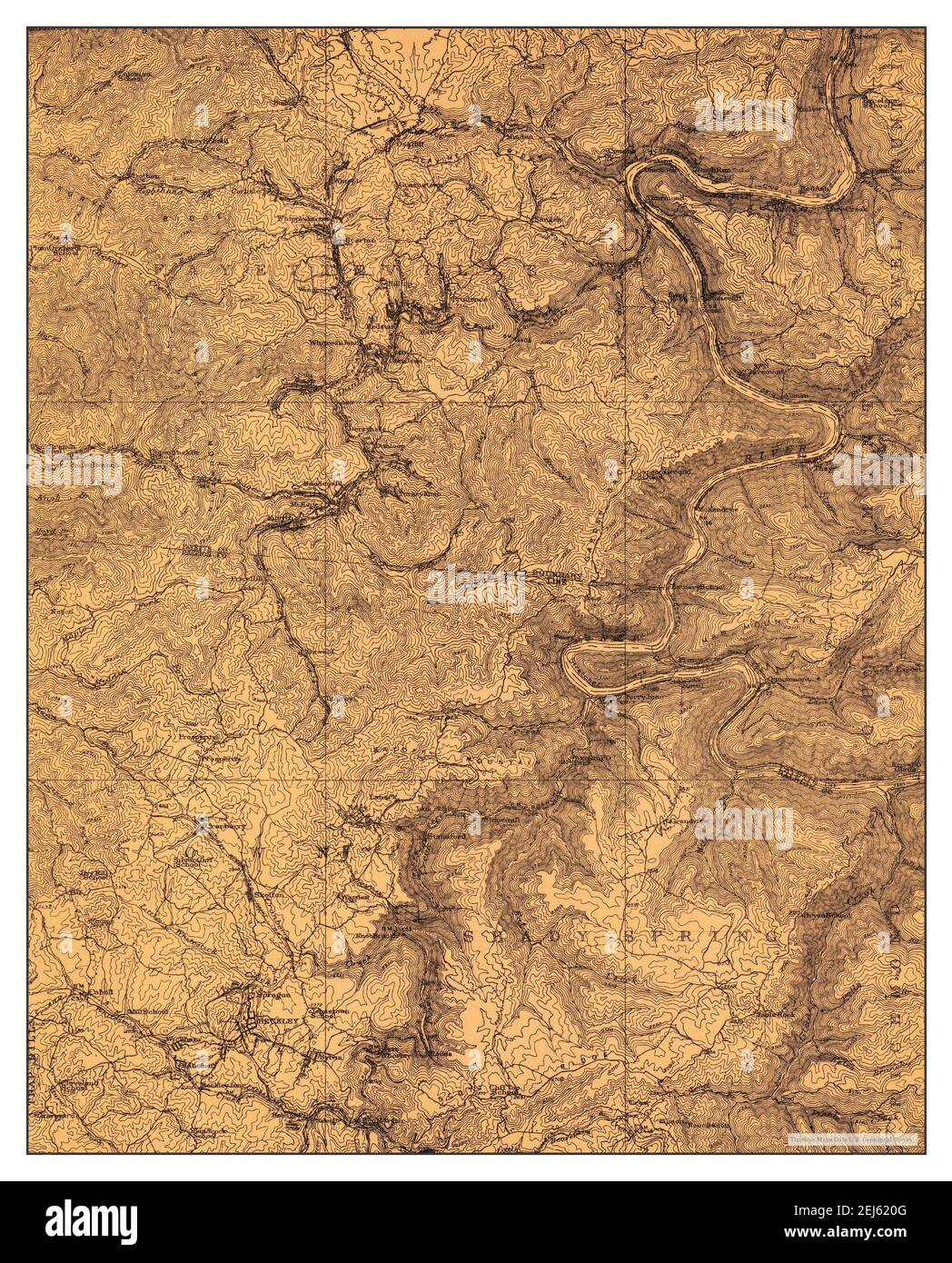 Map of beckley west virginia hi-res stock photography and images - Alamy