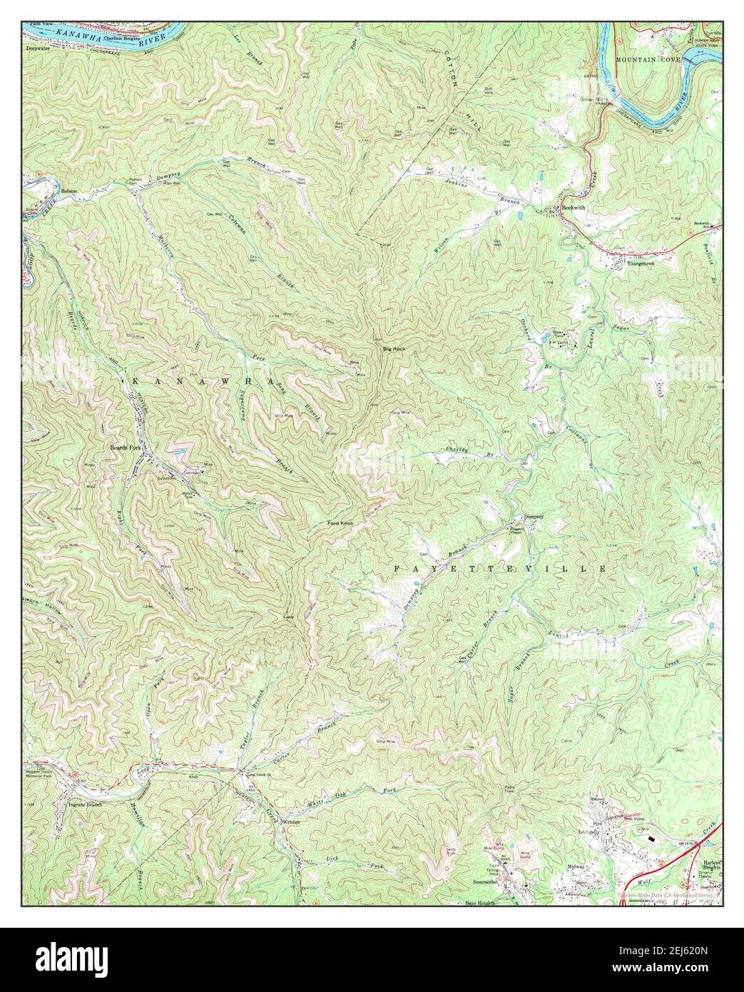 Beckwith, West Virginia, map 1969, 1:24000, United States of America by ...