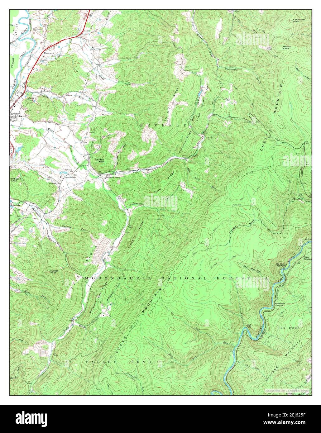 Beverly East, West Virginia, map 1969, 1:24000, United States of ...