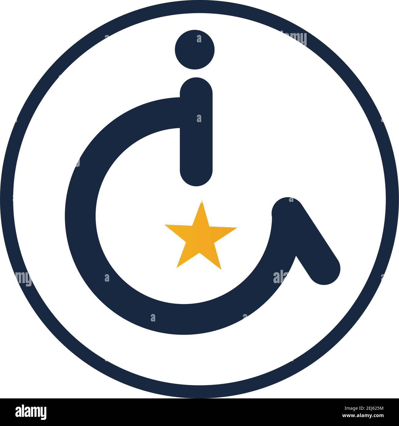 disability logo vector illustration design template - vector Stock ...