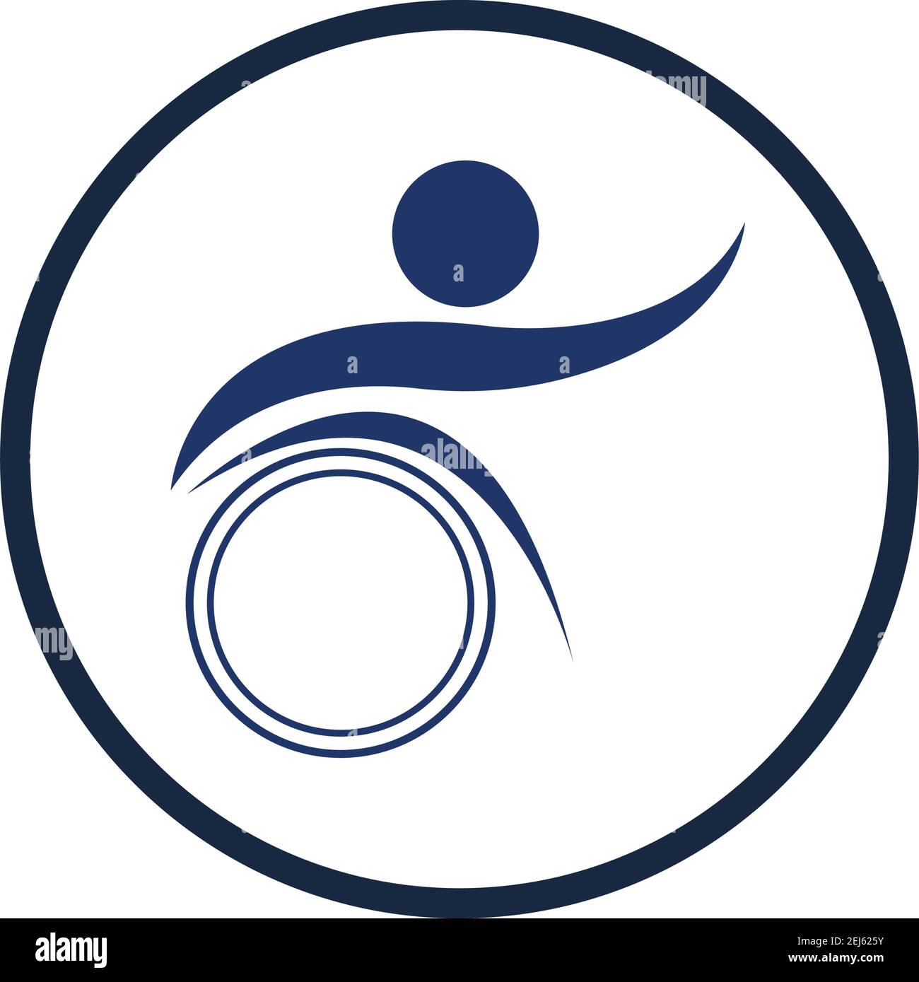 disability logo vector illustration design template - vector Stock ...