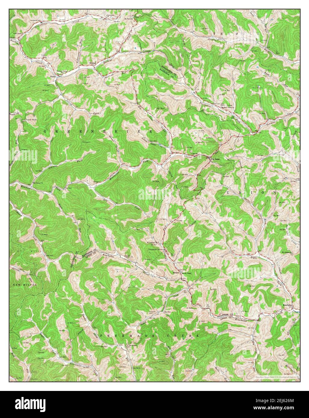 Big Isaac, West Virginia, map 1964, 1:24000, United States of America ...