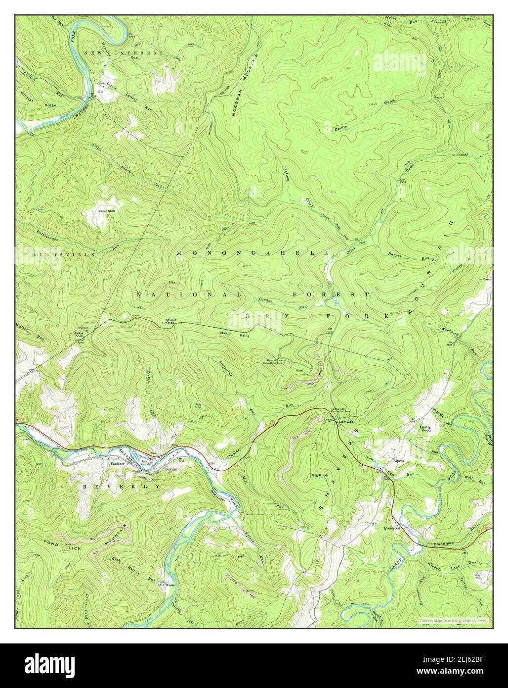 Bowden, West Virginia, map 1968, 1:24000, United States of America by ...