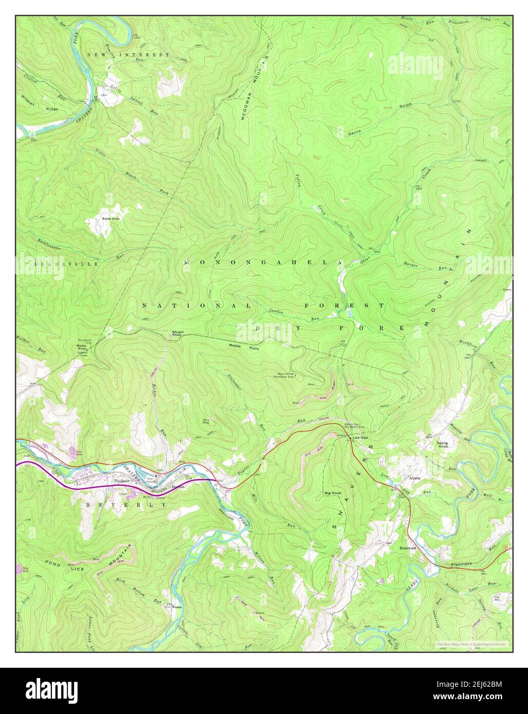 Bowden, West Virginia, map 1968, 1:24000, United States of America by ...