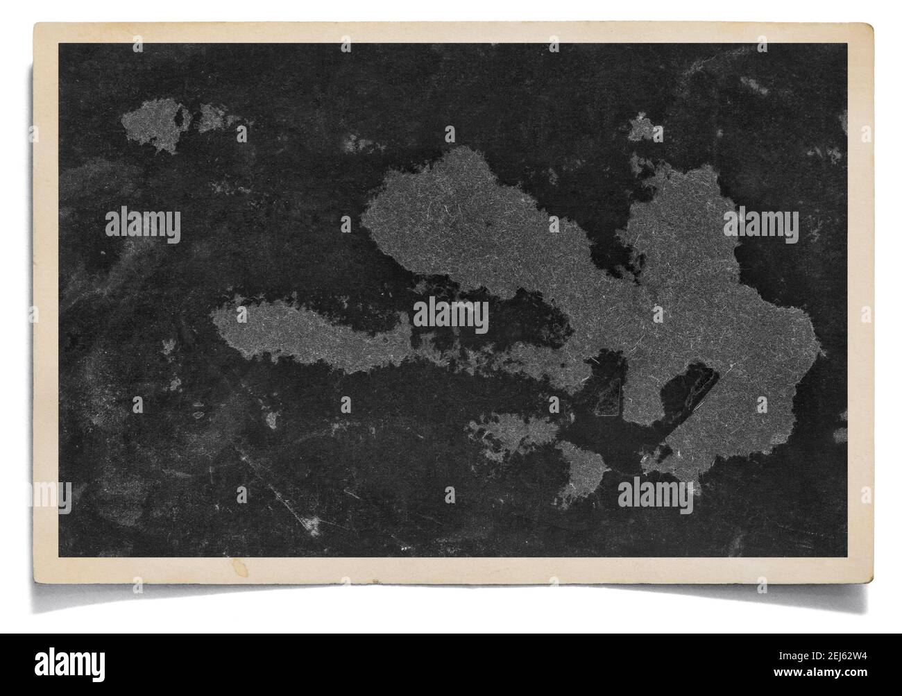 Vintage photo frame mock up with empty dark field Stock Photo - Alamy