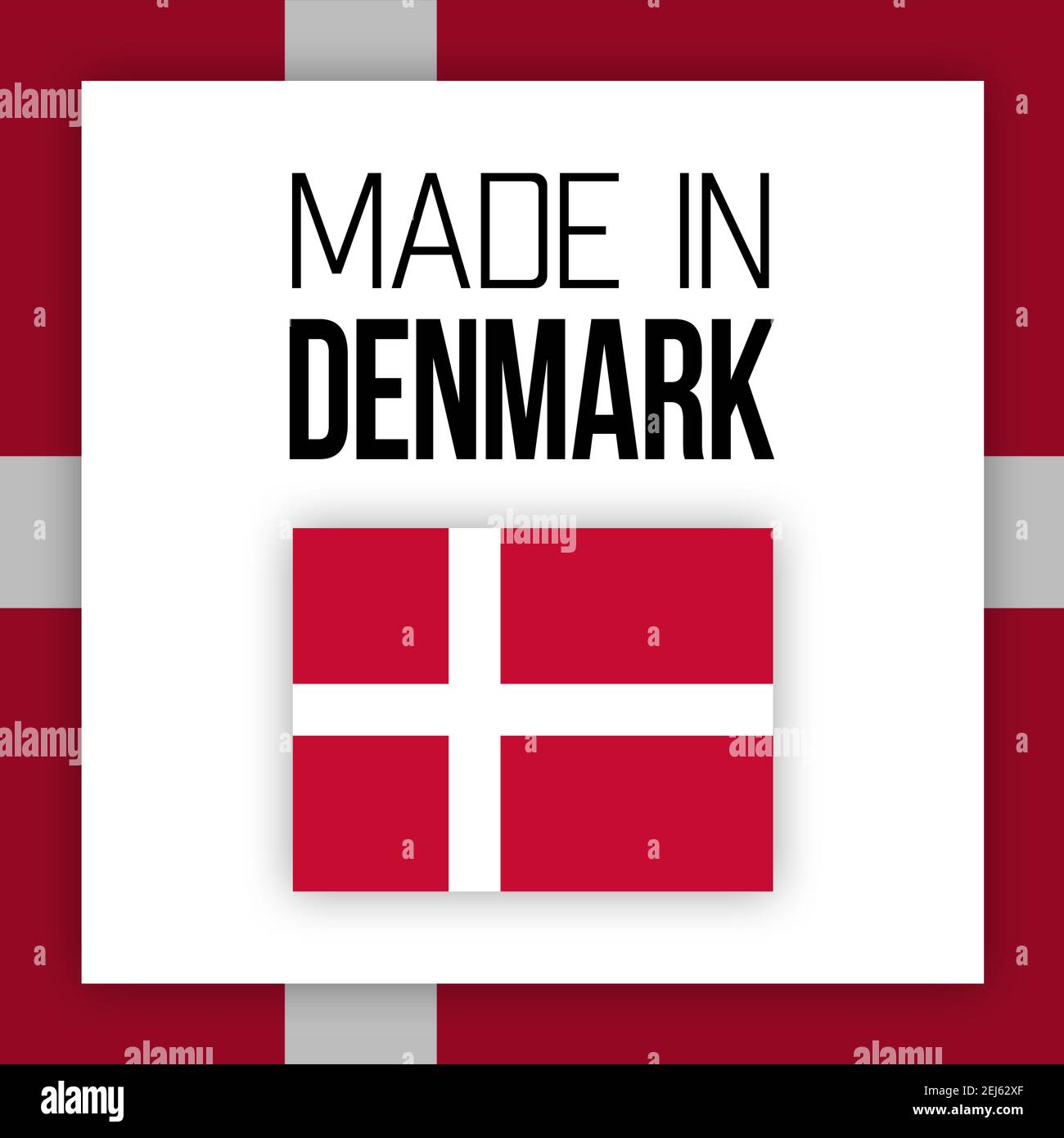 Made in denmark flag hi-res stock photography and images - Alamy