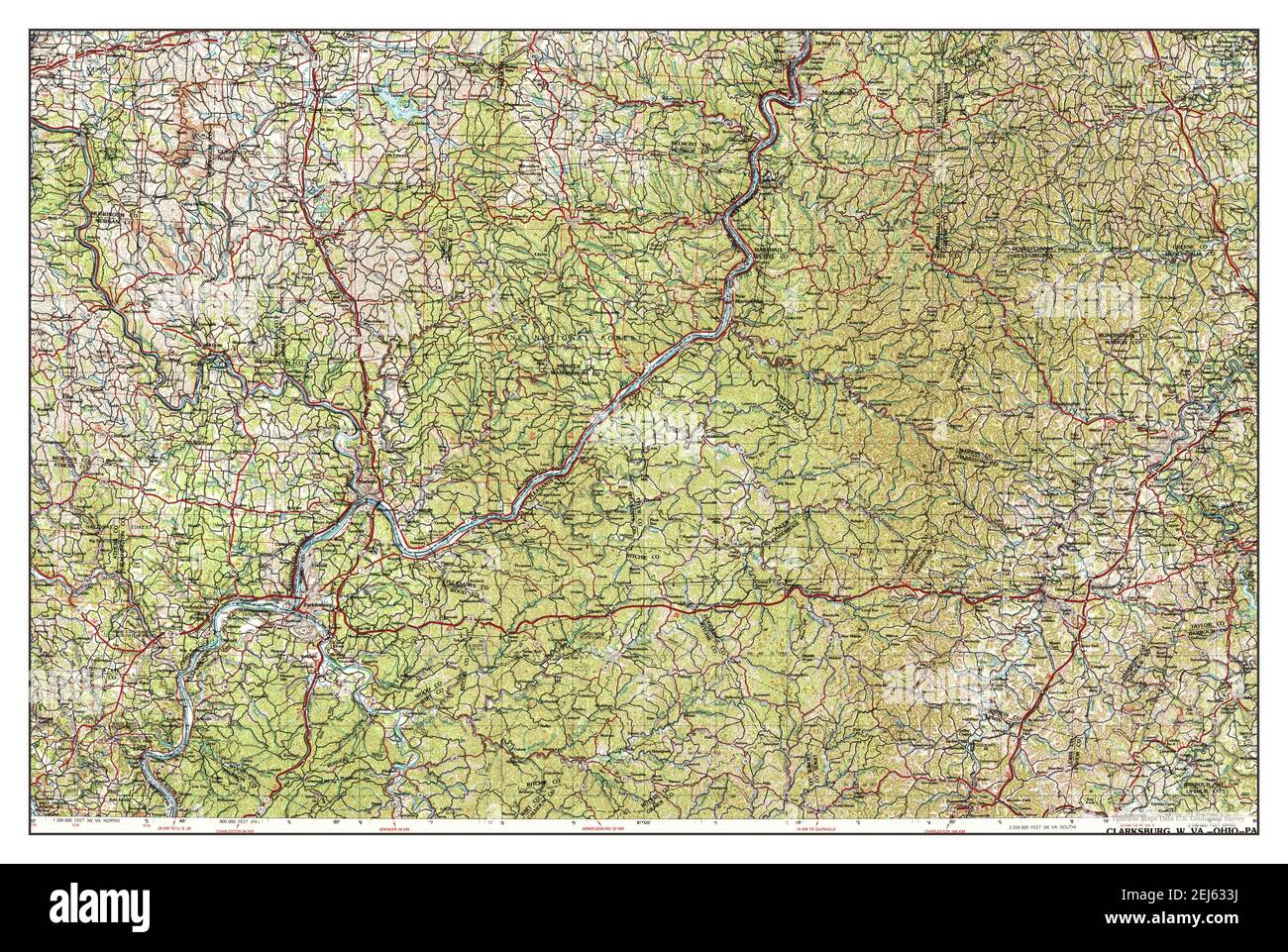 Clarksburg map Cut Out Stock Images & Pictures - Alamy