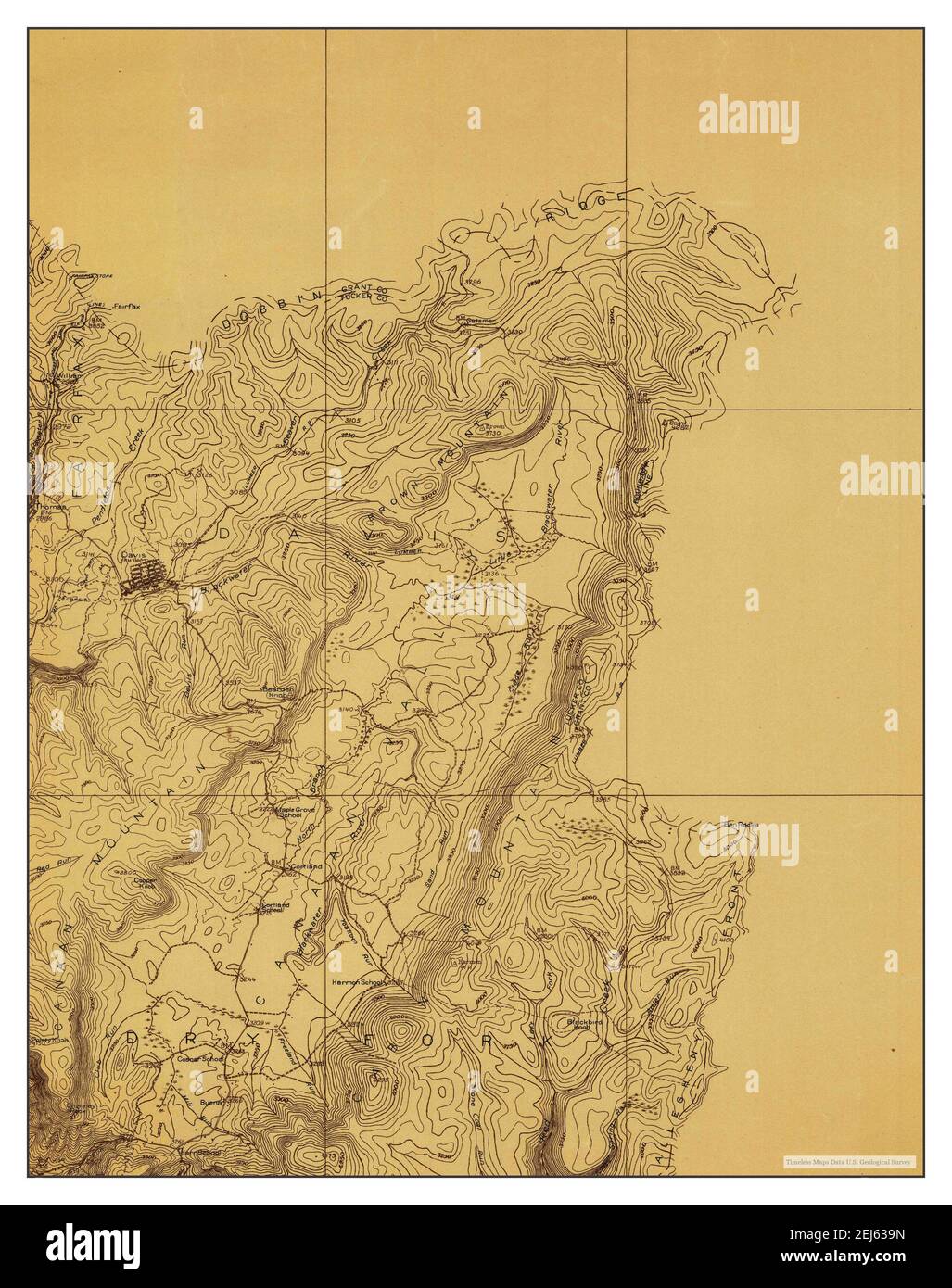 Davis, West Virginia, map 1916, 1:48000, United States of America by ...