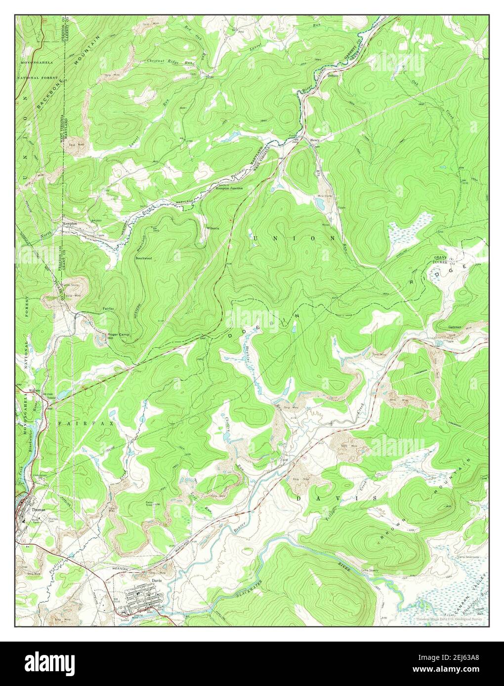 Davis, West Virginia, map 1967, 1:24000, United States of America by ...