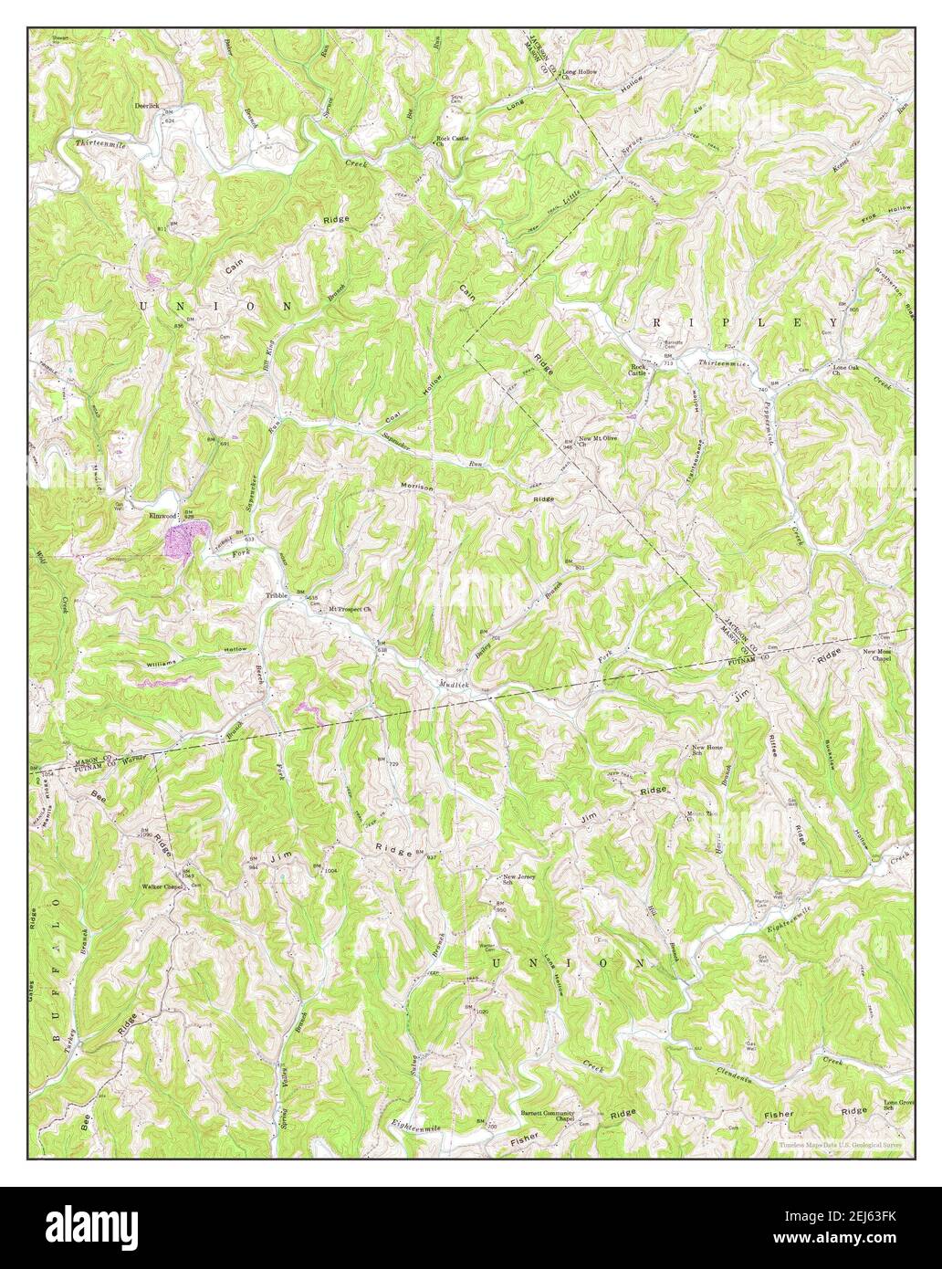 Map Of Elmwood High Resolution Stock Photography and Images - Alamy