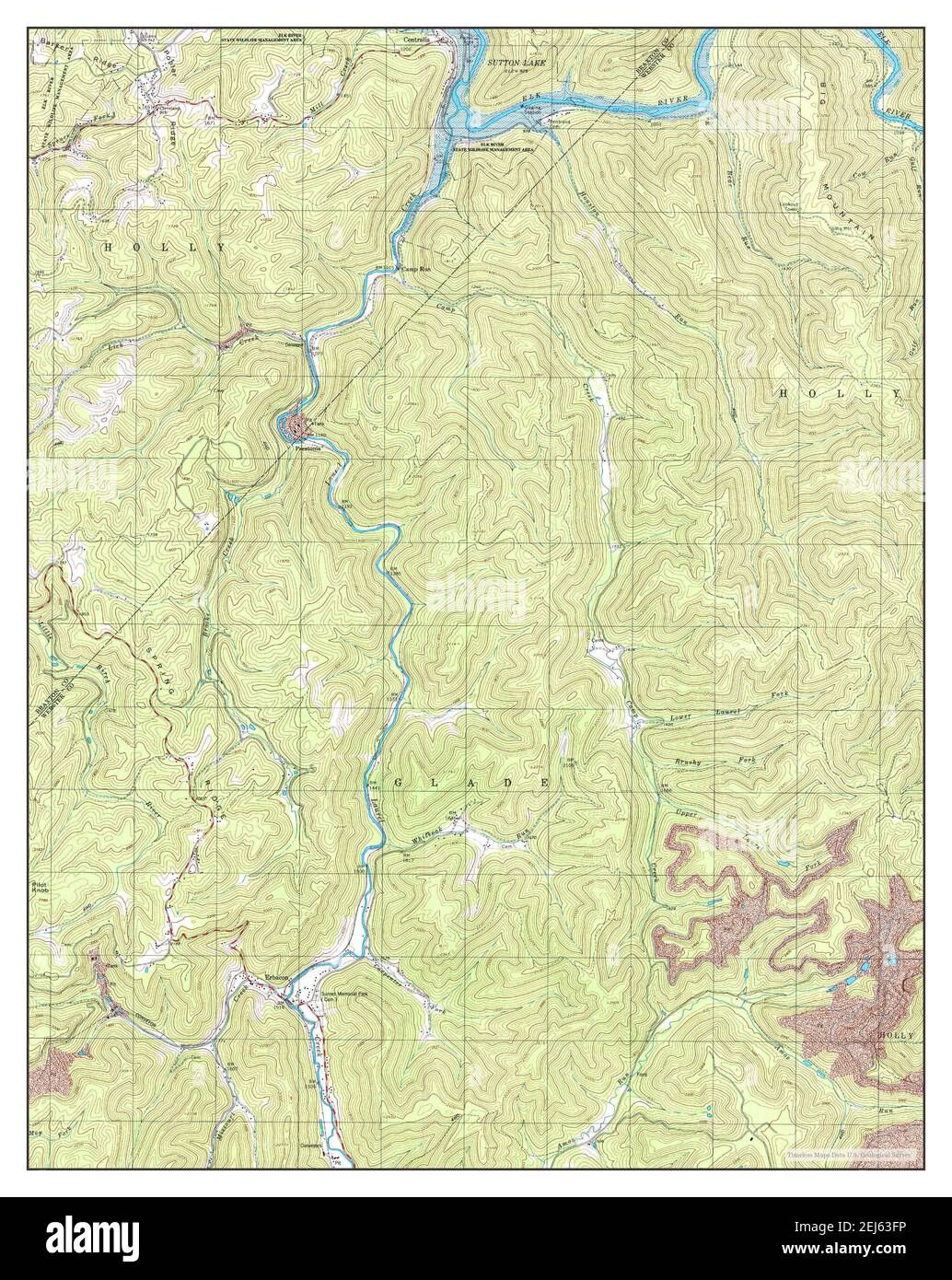 Erbacon, West Virginia, map 1997, 1:24000, United States of America by ...