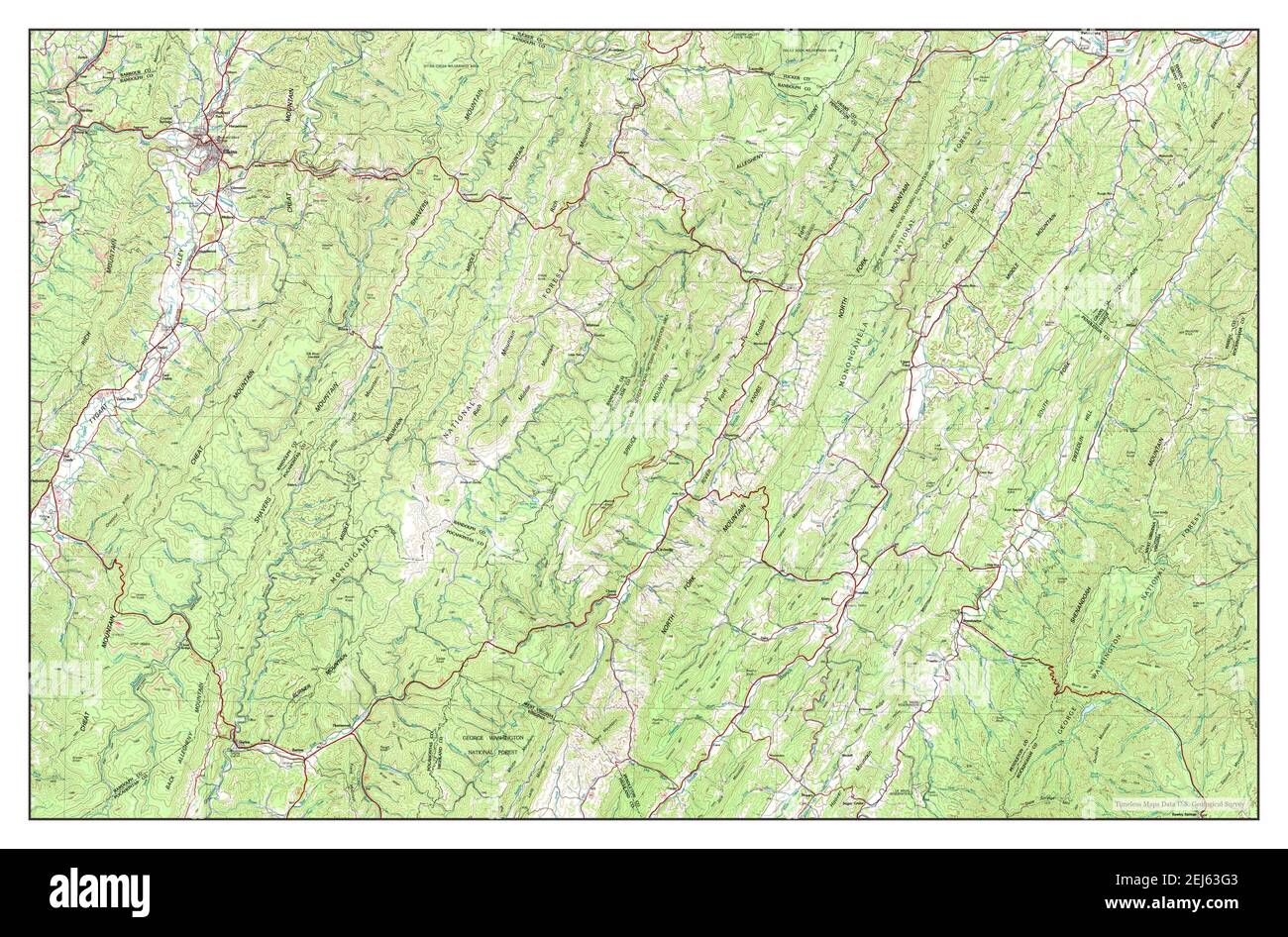Elkins map hi-res stock photography and images - Alamy