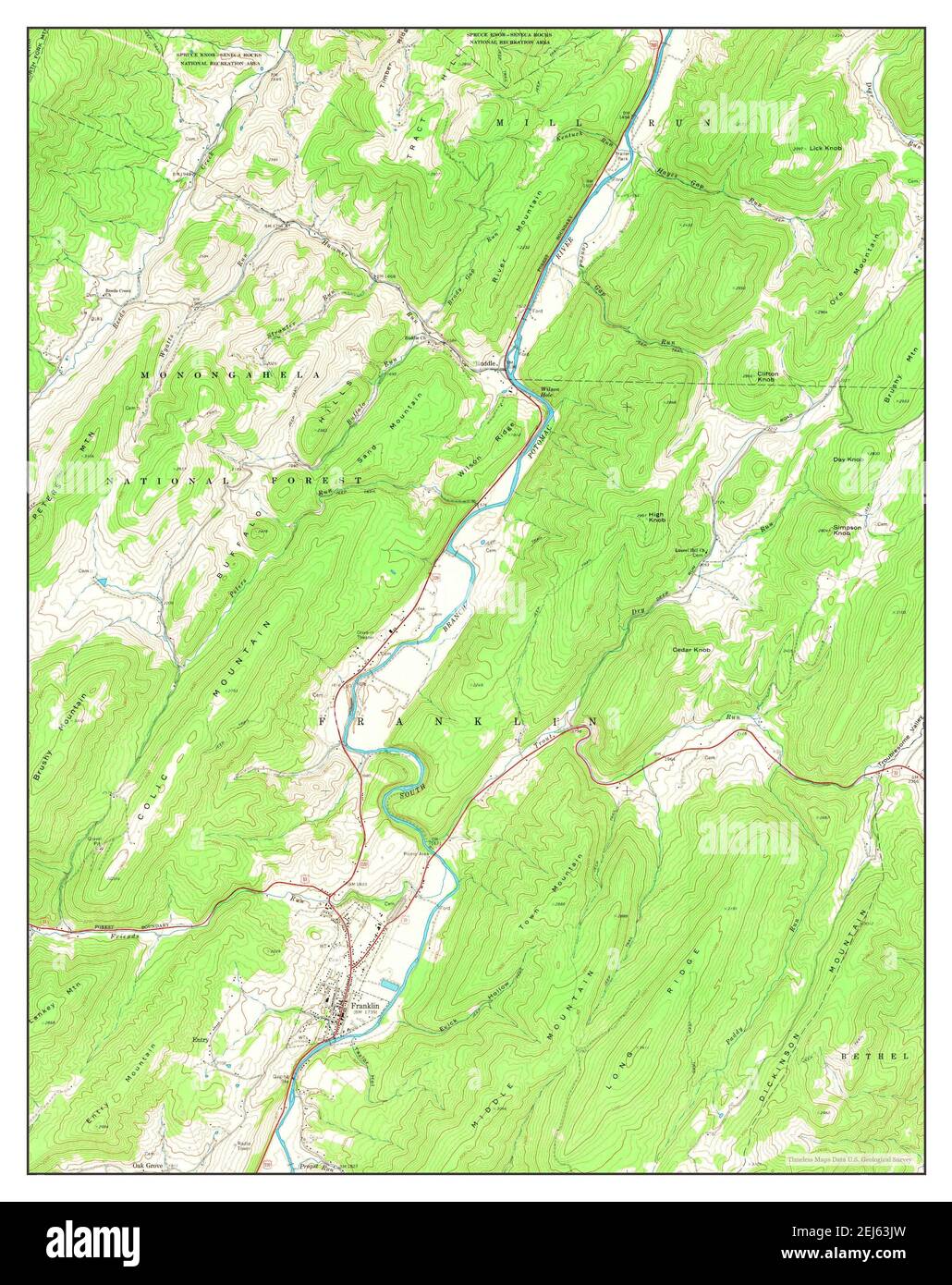 Franklin, West Virginia, map 1969, 1:24000, United States of America by ...
