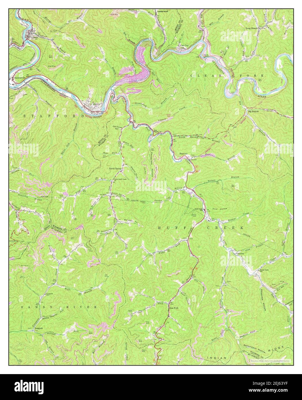 Map of gilbert west virginia Cut Out Stock Images & Pictures - Alamy Map of gilbert west virginia Cut Out Stock Images & Pictures - Alamy